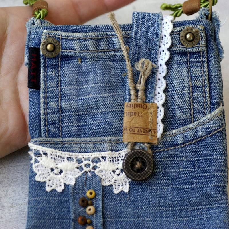 Denim Pouch - Etsy