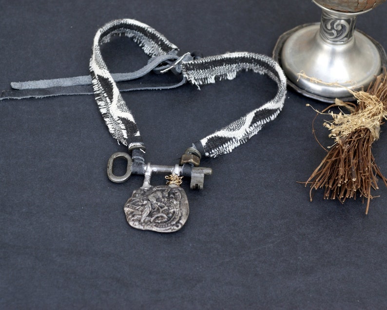 Pendant Sand-cast Pewter Rustic Textured Statement Piece - Etsy