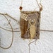 Fabric Amulet Necklace, Art Wearable Necklace, Shaman Necklace, Tribal ...