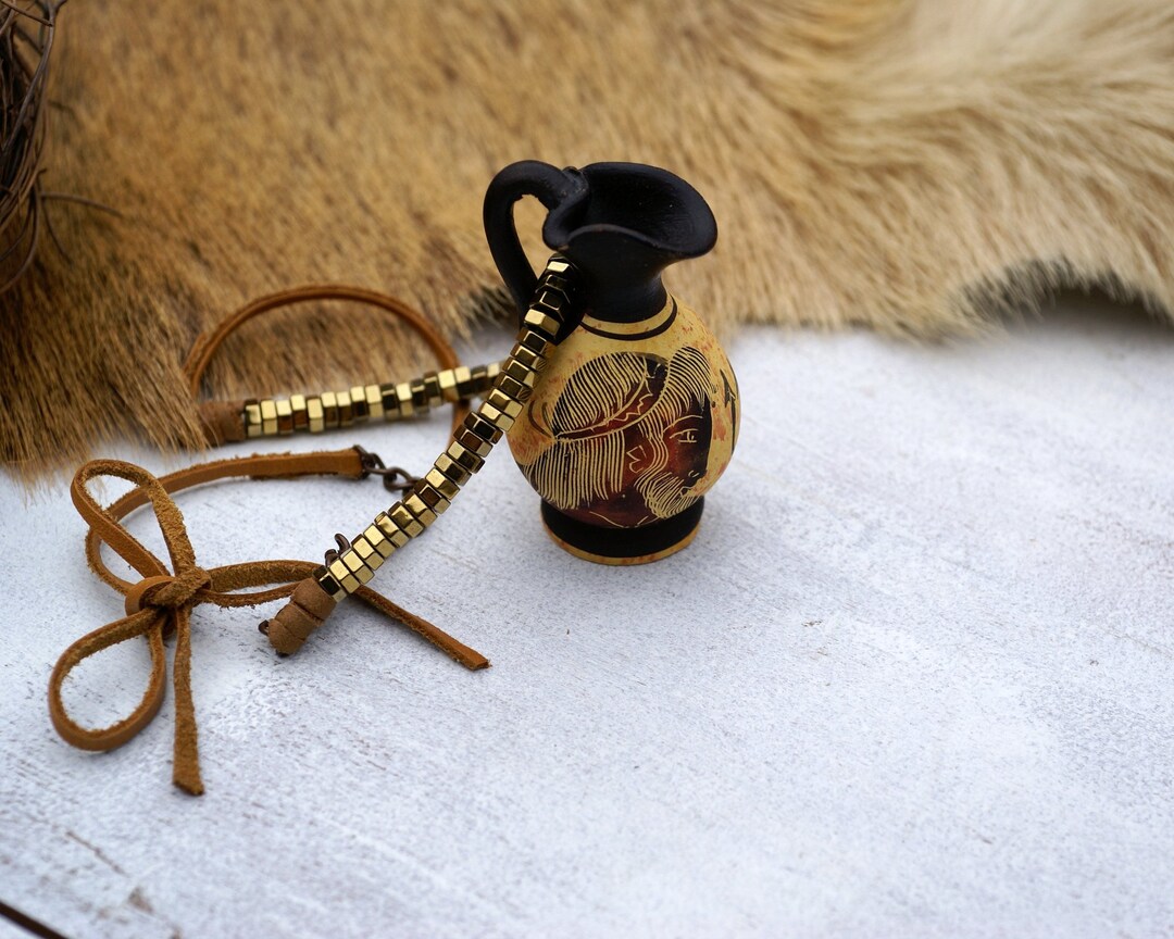 Necklace With Ceramic Amphora Zeus Greek Mythology Mini, Amphora Greek ...