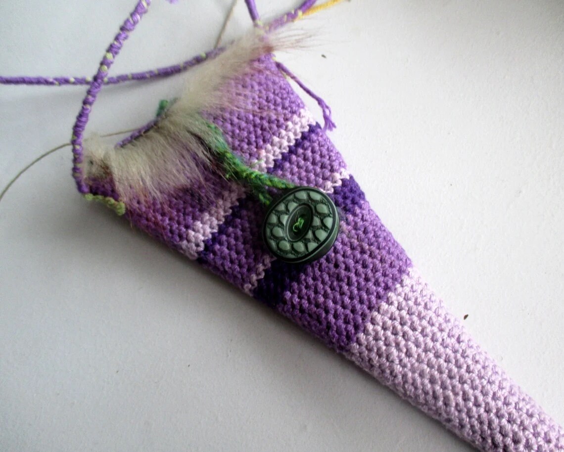 Crocheted Pixie Bag Purse Boho Fantasy Art Bag Gathering - Etsy