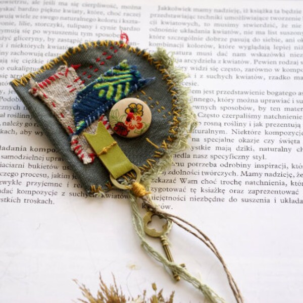 Embroidered Brooch - Etsy