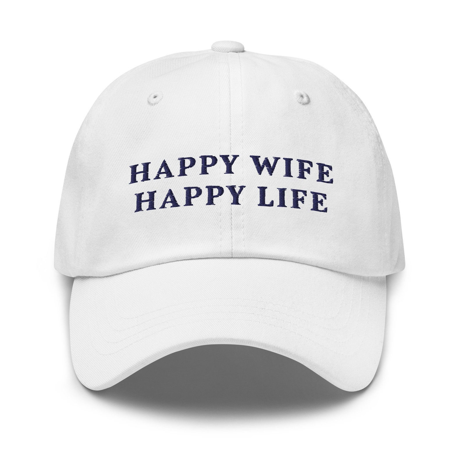 Happy Wife Happy Life Embroidered Baseball Cap - Etsy