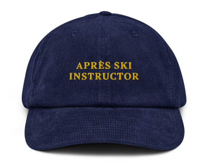 Apres Ski Instructor Corduroy Hat Ski Hat Ski Season Gifts Aspen Ski ...