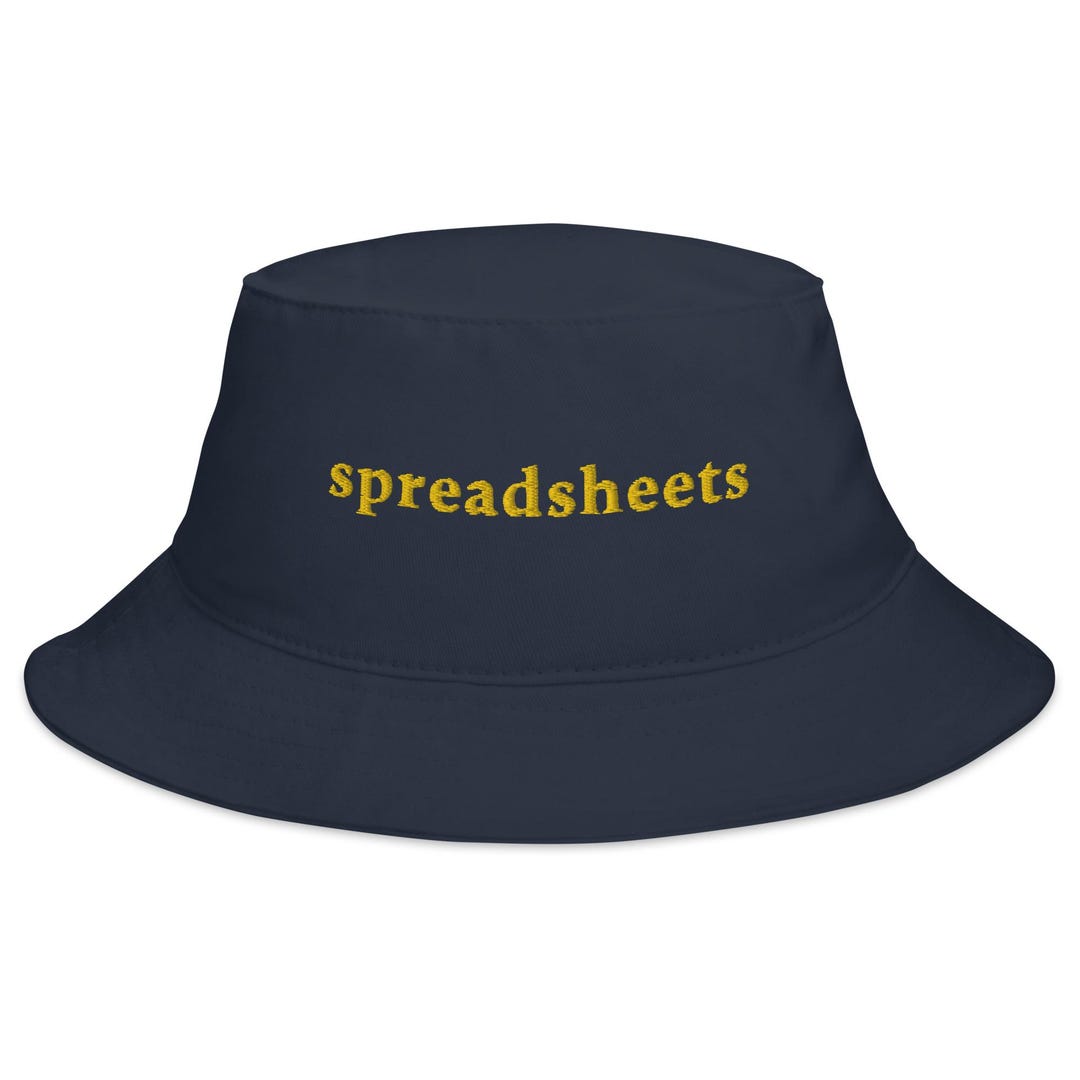 Spreadsheets Bucket Hat Office Gift Freak in the Sheets Hat Excel Lover ...