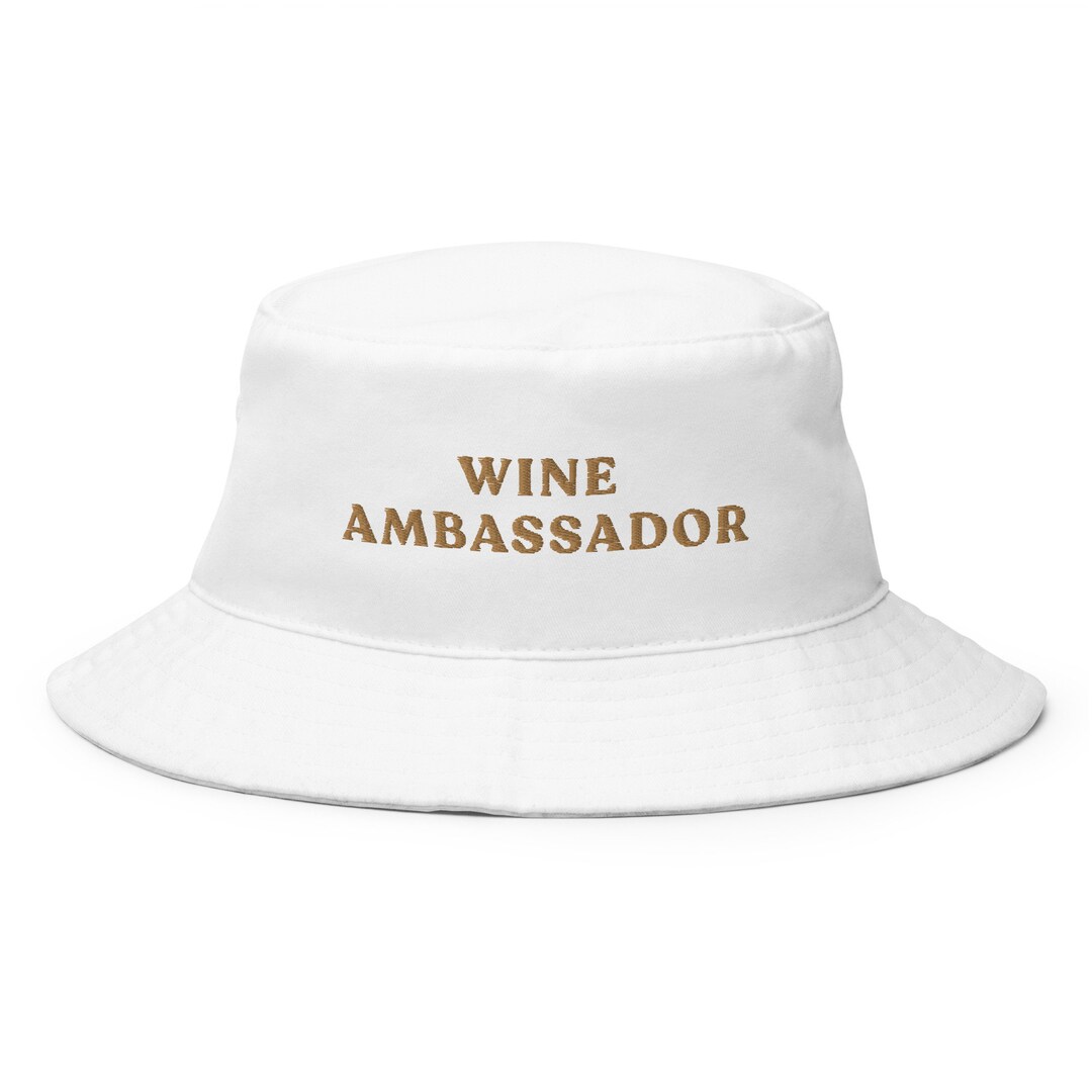 Wine Bucket Hat Wine Ambassador Gift Wine Lover Hat Sommelier Bucket ...