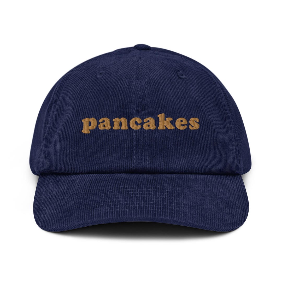 Pancakes Embroidered Corduroy Hat – Brunch Foodie Cap - Etsy