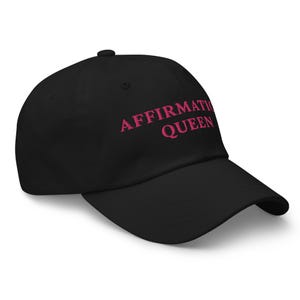 Affirmation Queen Embroidered Hat Positive Vibes Gift Motivational ...