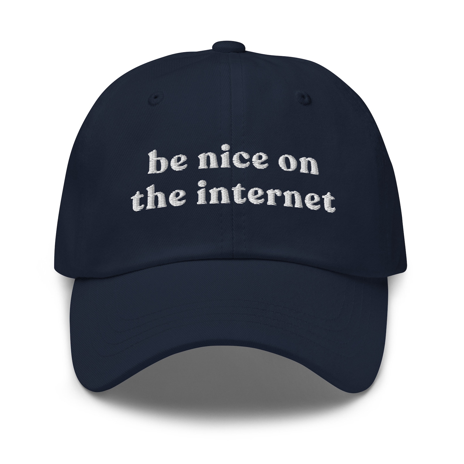 Be Nice on the Internet Hat: Gen Z Meme Embroidered Baseball Cap - Etsy