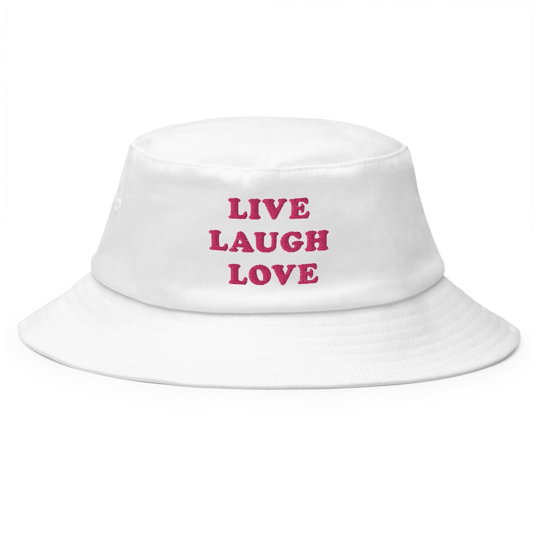 Live Laugh Love Bucket Hat Trending Now Y2K Bucket Hat Inspirational ...