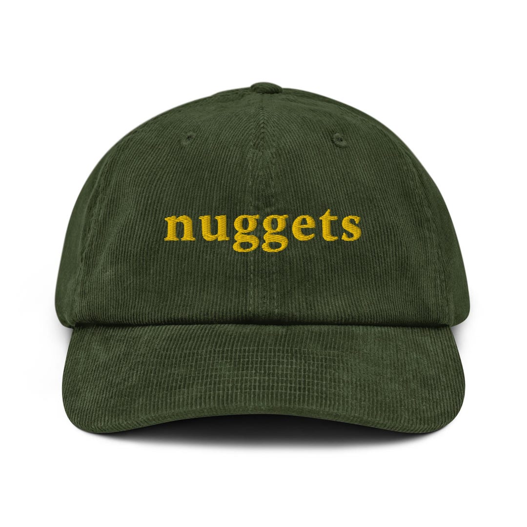 Nuggets Hat Embroidered Corduroy Hat Chicken Nugget Lover Cap Fast ...