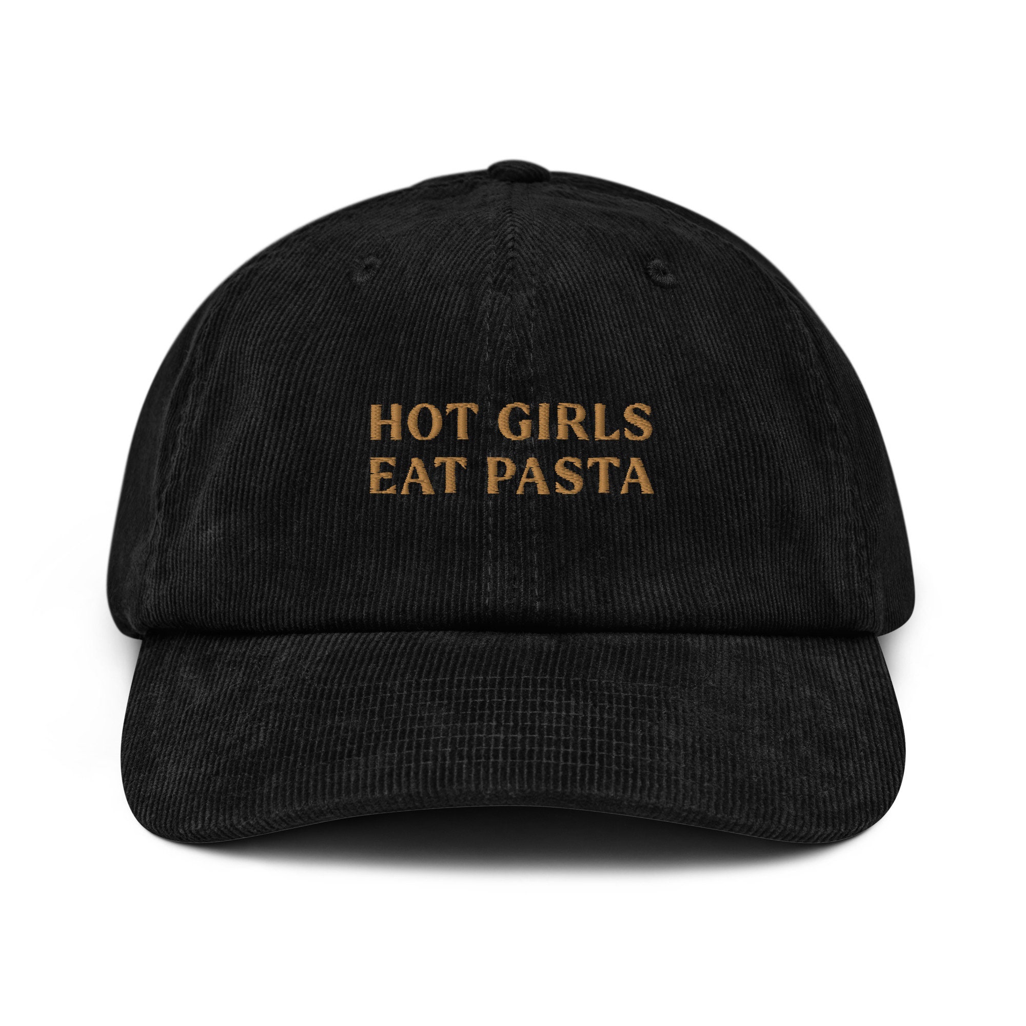 Hot Girls Eat Pasta Corduroy Hat, Pasta Lover Cap, Pasta Gifts, Chef ...