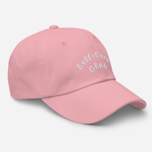 Self Care Club Dad Hat Wellness Lover Baseball Cap Cute Yoga Teacher ...