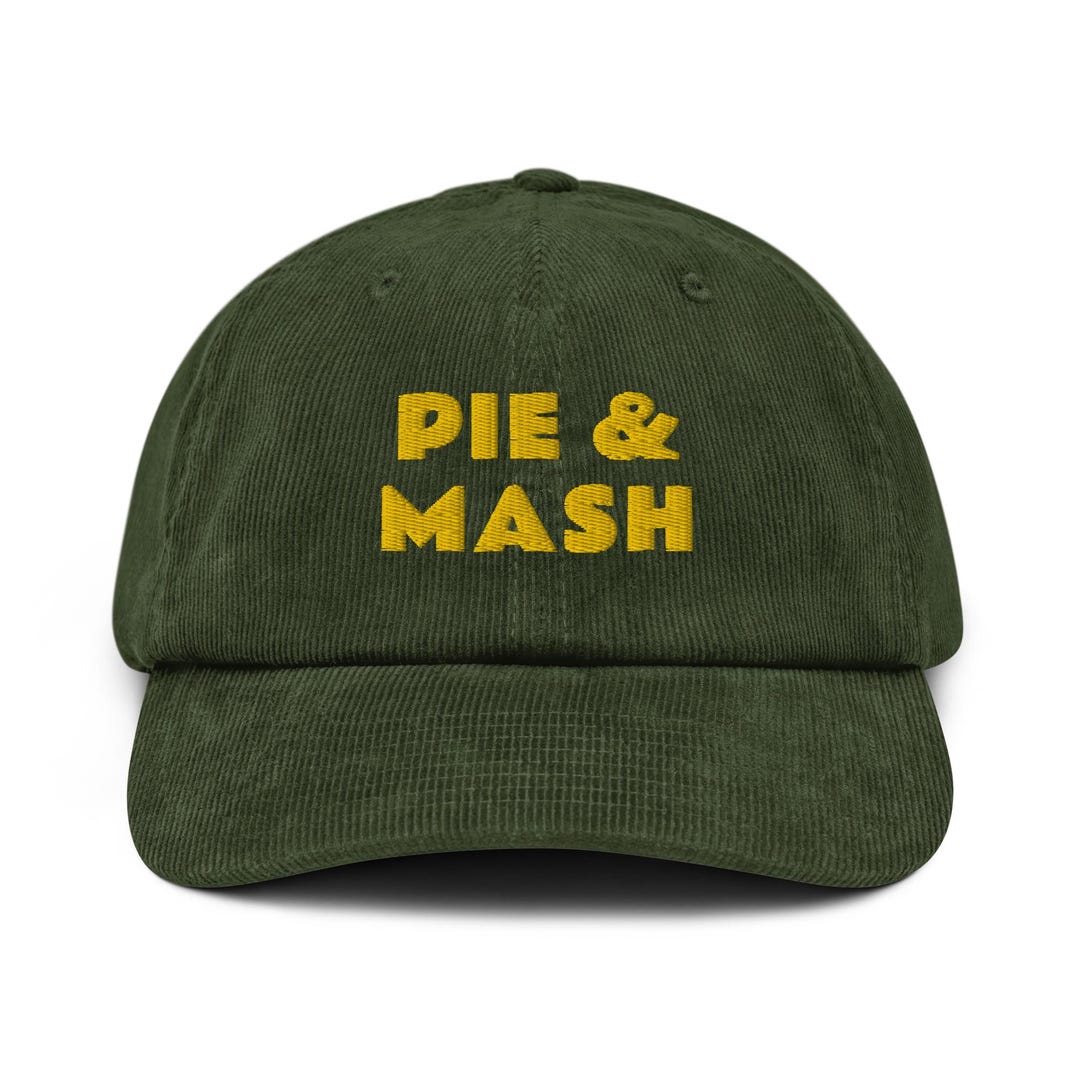Pie and Mash Corduroy Hat Pie and Mash Lover Gift Foodie Gifts Chef Hat ...