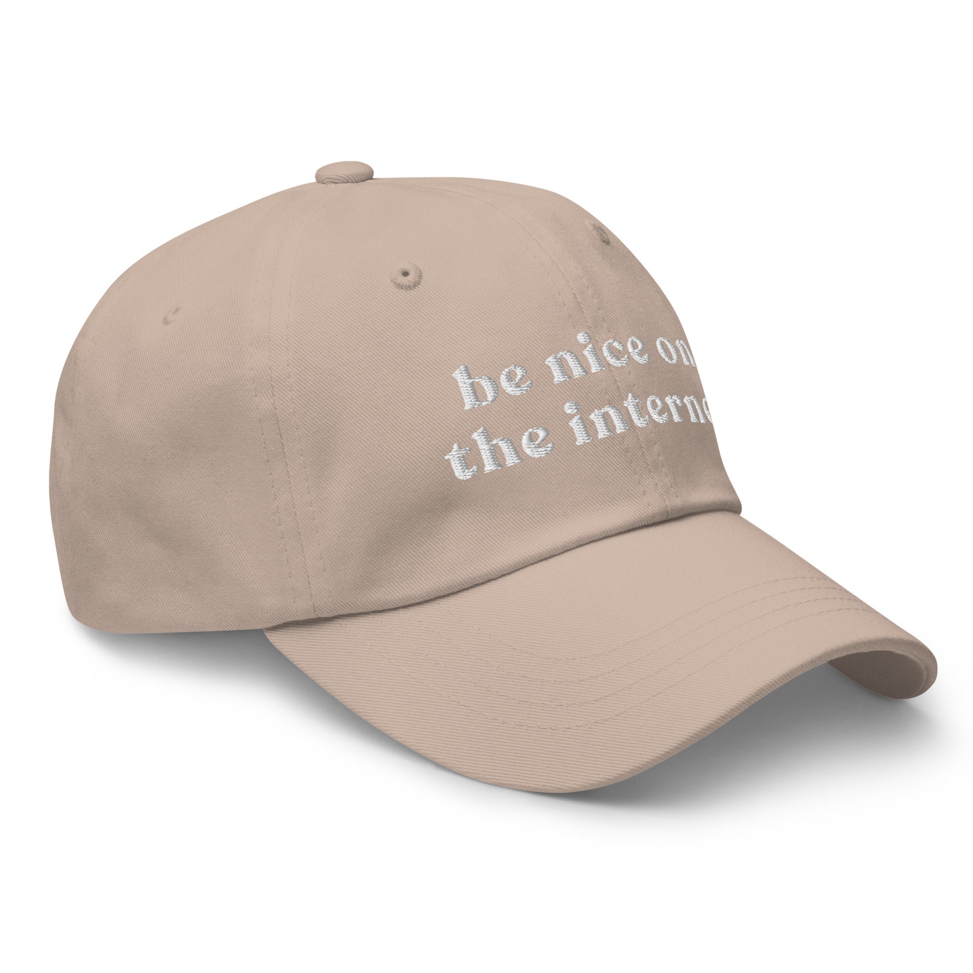 Be Nice on the Internet Hat: Gen Z Meme Embroidered Baseball Cap - Etsy