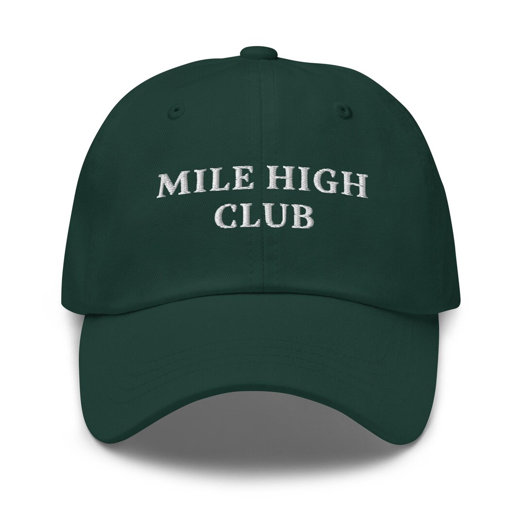 Mile High Club Hat Embroidered Cap for Frequent Travelers and Flying ...