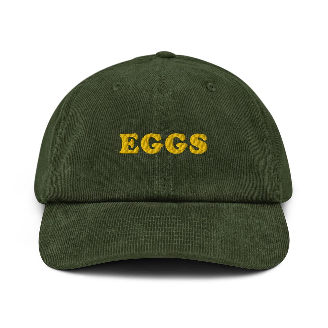 Eggs Hat Egg Embroidered Corduroy Hat Egg Lover Cap Breakfast Foodie ...