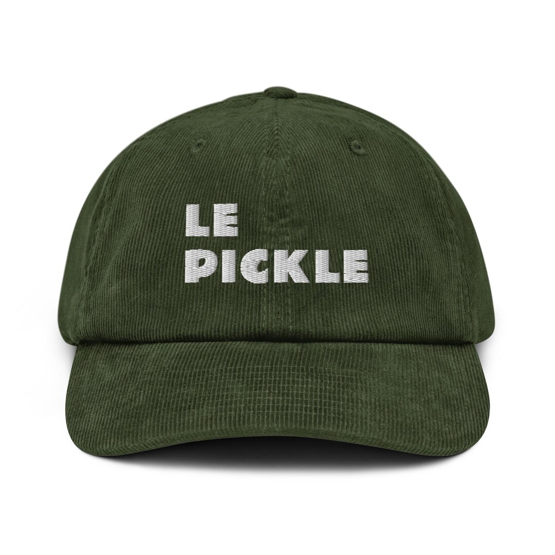Le Pickle Corduroy Hat Embroidered Pickles Gifts Pickleball Player Hat ...