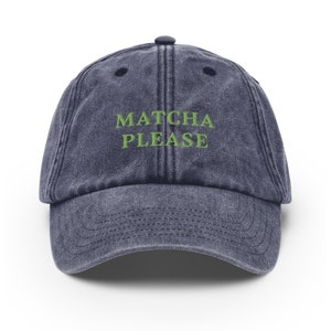 Matcha Please Vintage Hat MORE COLOURS Matcha Gift Matcha Latte ...