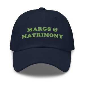 Margs and Matrimony Hat Tequila Cap Margarita Gifts Hen Do Hat ...