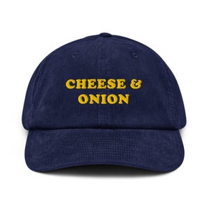 Cheese and Onion Embroidered Hat Cheese and Onion Crisp Lover Snack Cap ...