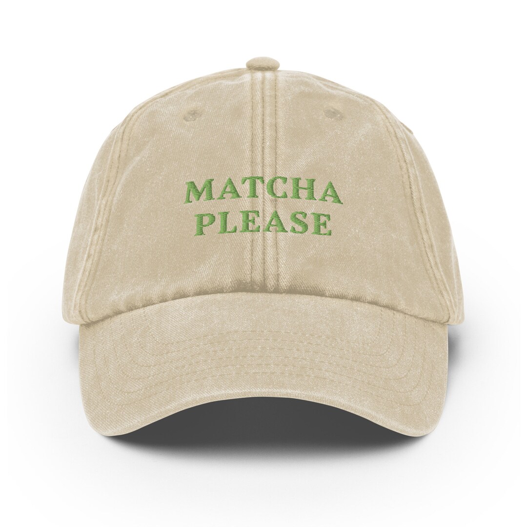 Matcha Please Vintage Hat MORE COLOURS Matcha Gift Matcha - Etsy