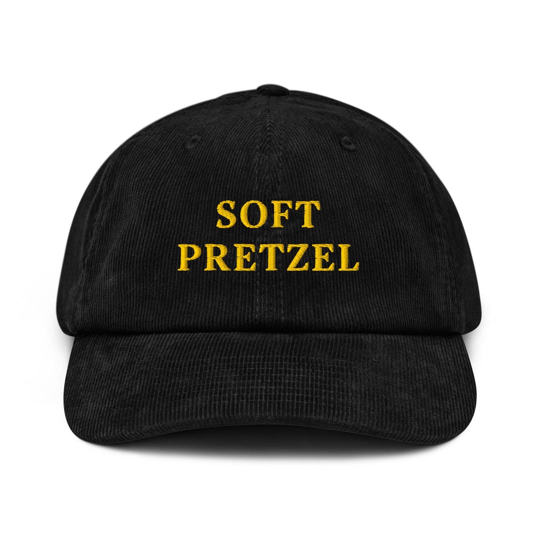 Soft Pretzel Hat Embroidered Hat for Snack Lovers Pretzel Lover Gift Funny Foodie Hat ...