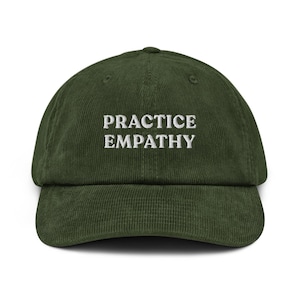 Practice Empathy Corduroy Hat: Mental Health Awareness Gift - Etsy
