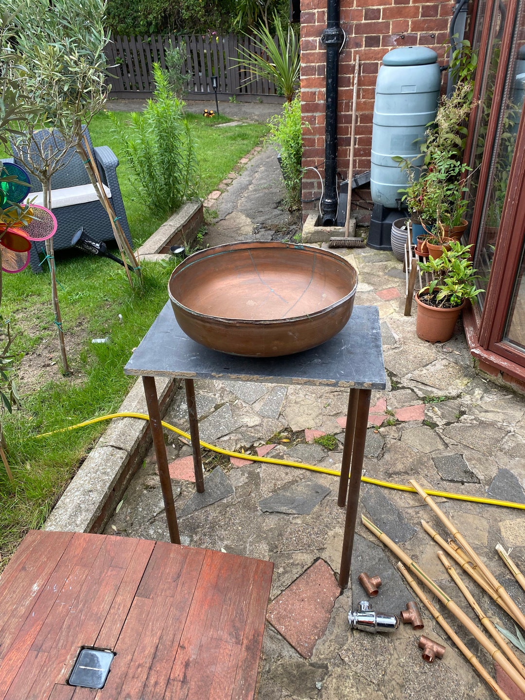 Recycled Copper Cylinder Basin. - Etsy