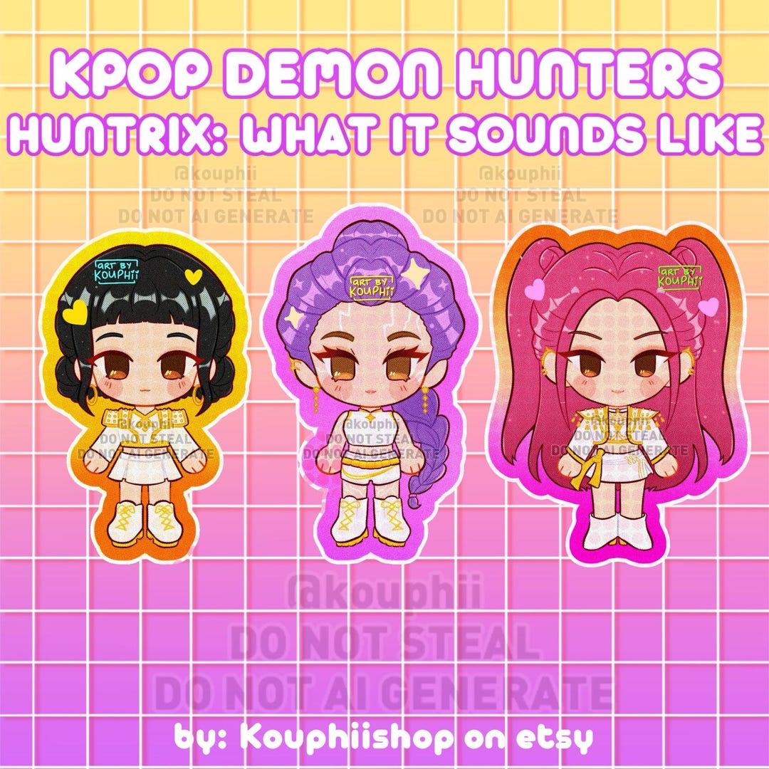 Huntrix Acrylic Keychains KPOP Demon Hunters (rumi, Mira, Zoey) - Etsy