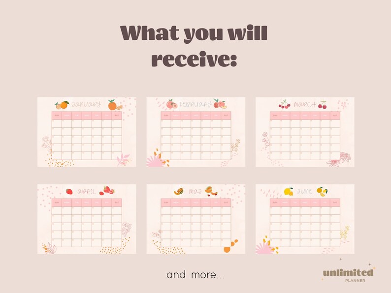 Printable Yearly Calendar A3 Printable Calendar Monthly Blank - Etsy Canada