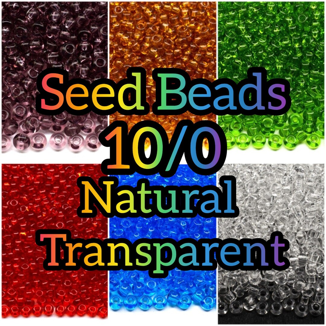 10/0 Seed Beads Preciosa Ornela Rocailles - Natural Transparent. - Etsy