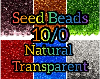 20g Transparent PRECIOSA Seed Beads 10/0 metallic, Translucent ...