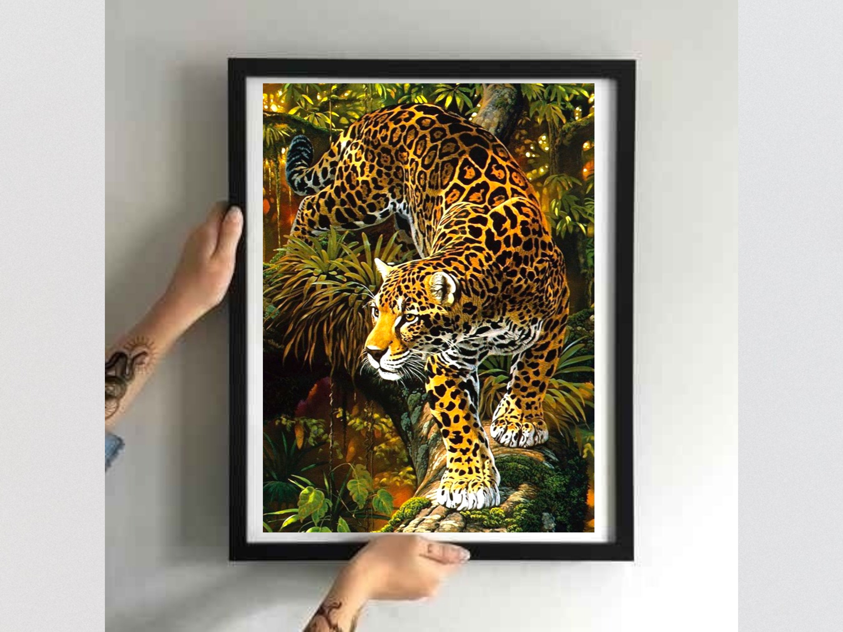 DIY Bead Embroidery Kit predator Tigers. Beaded Needlework. Beadwork ...