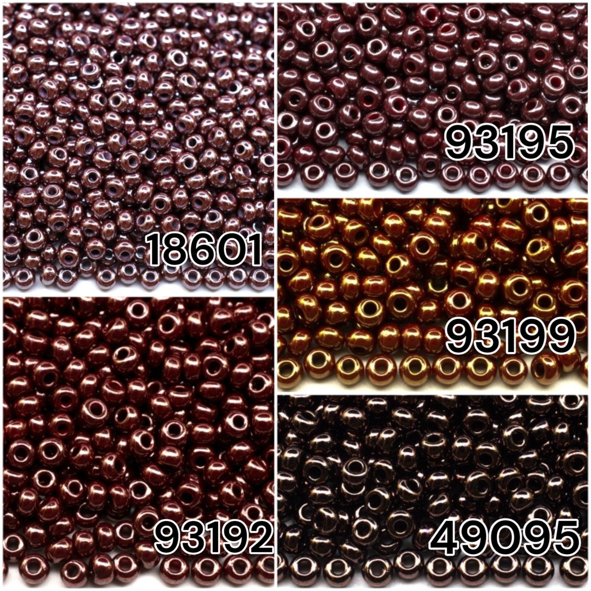 10/0 Preciosa Seed Beads. Opaque and Crystal Color Lustered. - Etsy