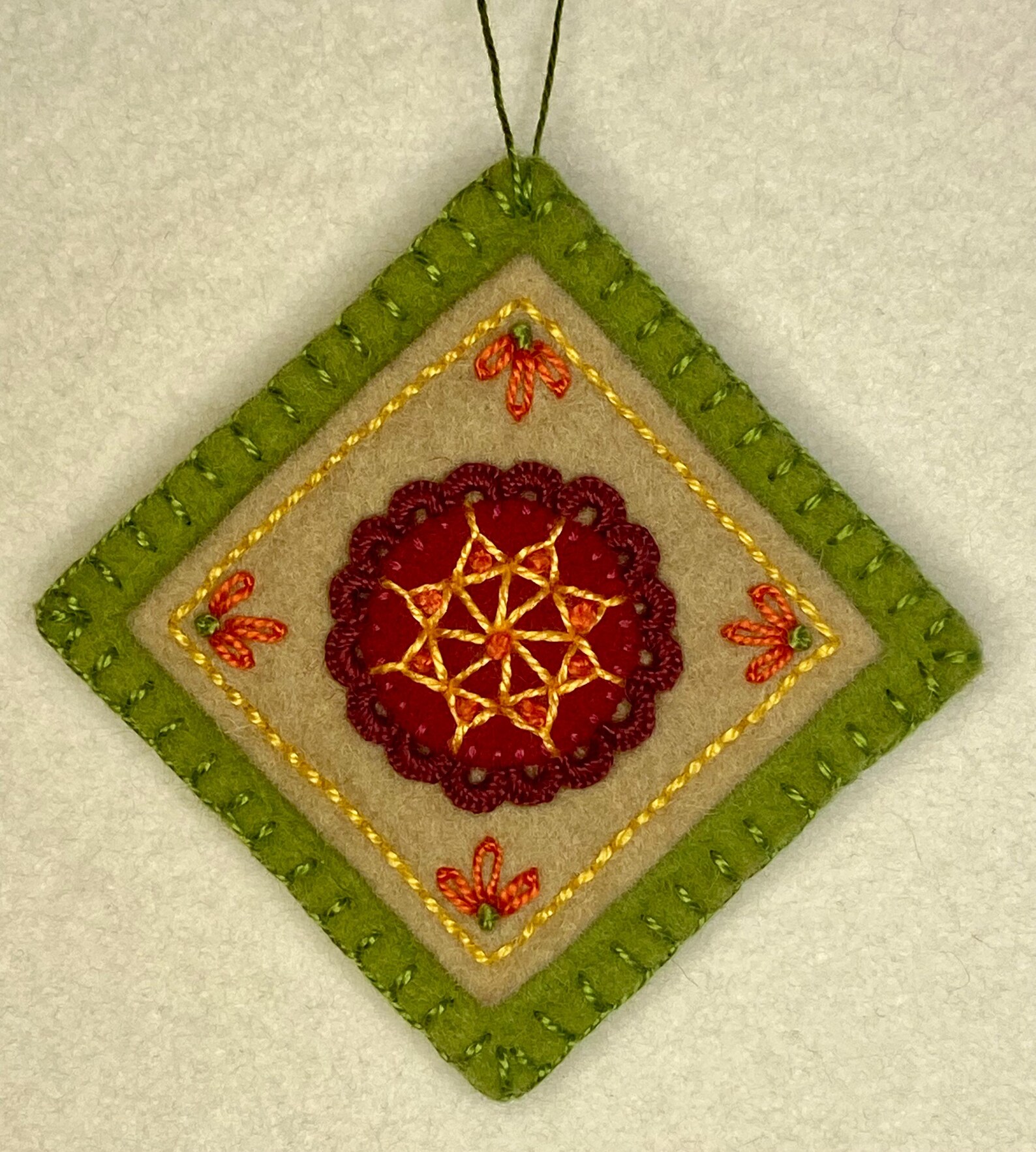 Autumn Posy Ornament PDF Pattern: Wool Felt Appliqué and Embroidery - Etsy