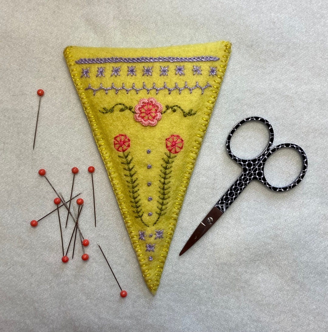Ellens Scissor Case PDF Pattern for Hand Embroidery on Wool Felt - Etsy