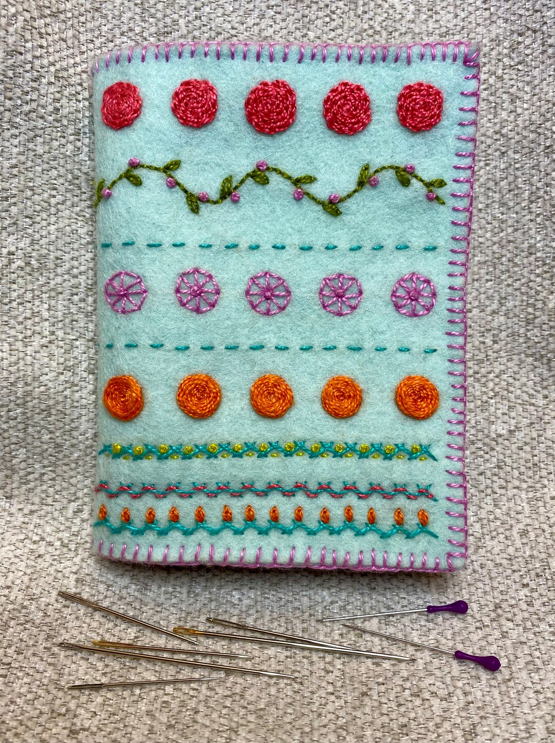 Ellens Needle Book PDF Pattern for Hand Embroidery on Wool Felt - Etsy