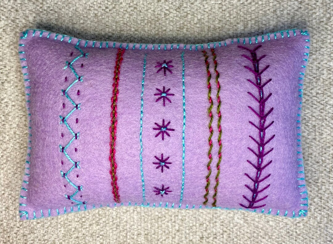 PDF Pattern for Sweet Pea Pincushion Hand Embroidery on Wool Felt - Etsy