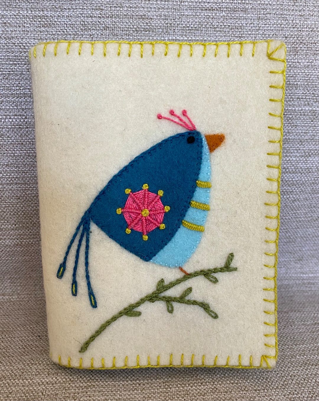 Little Bird Needle Book PDF Pattern: Wool Felt Appliqué and Embroidery ...