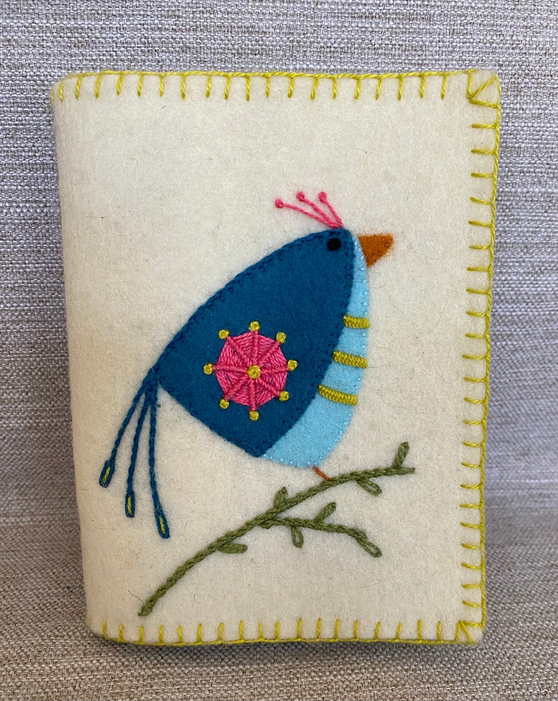 Little Bird Needle Book PDF Pattern for Hand Embroidery on Wool Felt - Etsy