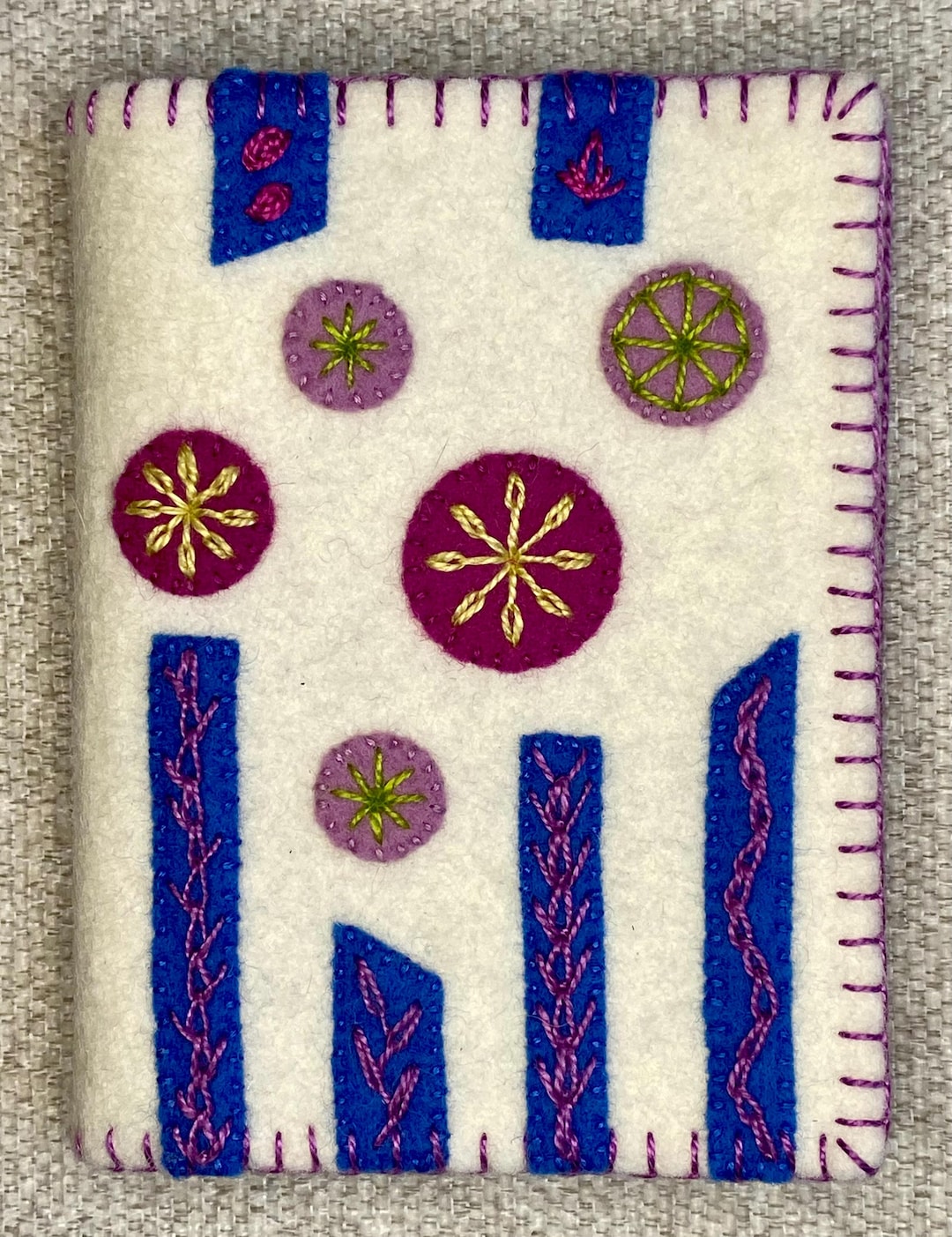 Modern Needle Book PDF Pattern Wool Appliqué and Hand Embroidery - Etsy