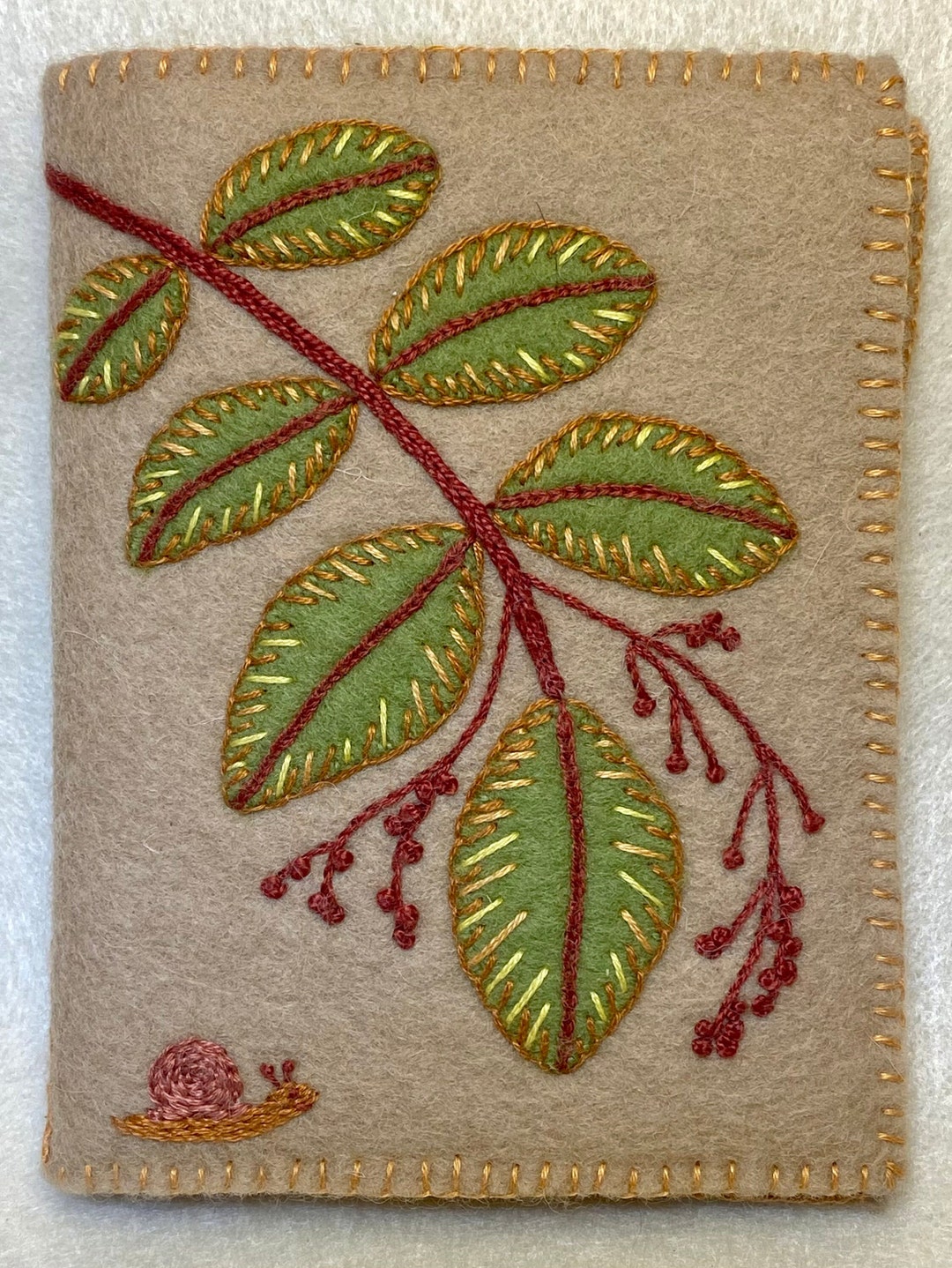 Autumn Branch Needle Book PDF Pattern for Hand Embroidery on - Etsy