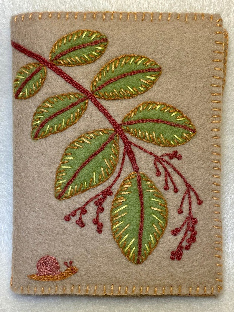 Autumn Branch Needle Book PDF Pattern for Hand Embroidery on - Etsy