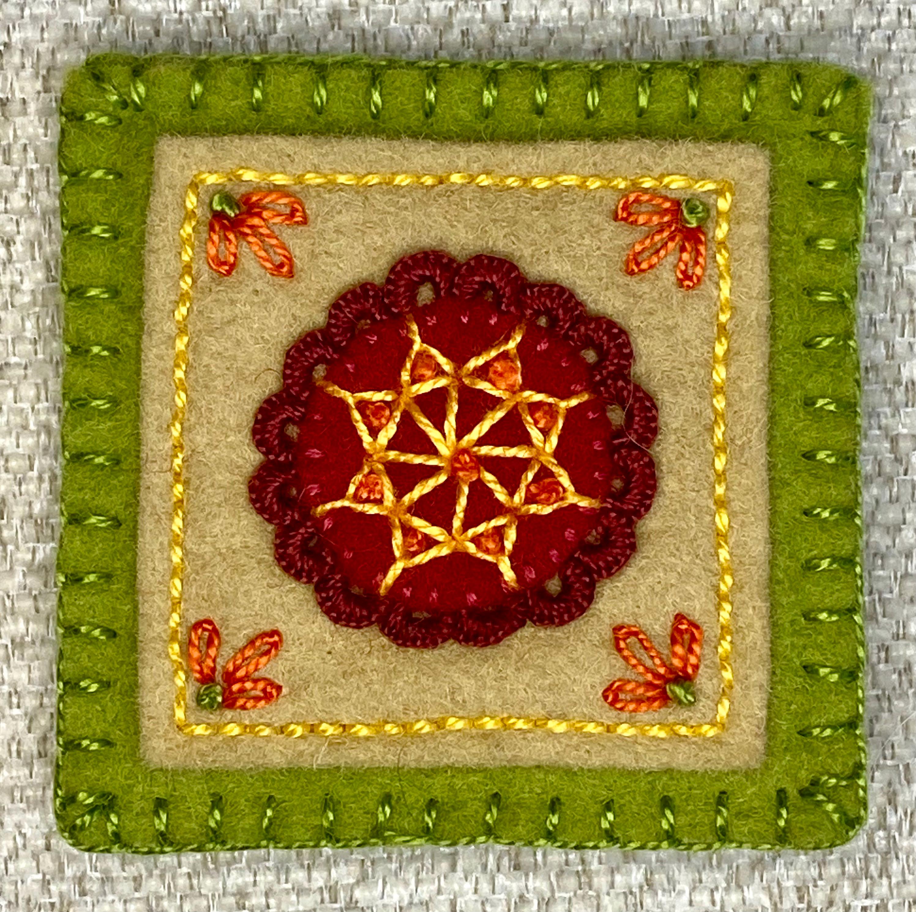 Autumn Posy Ornament PDF Pattern: Wool Felt Appliqué and Embroidery - Etsy