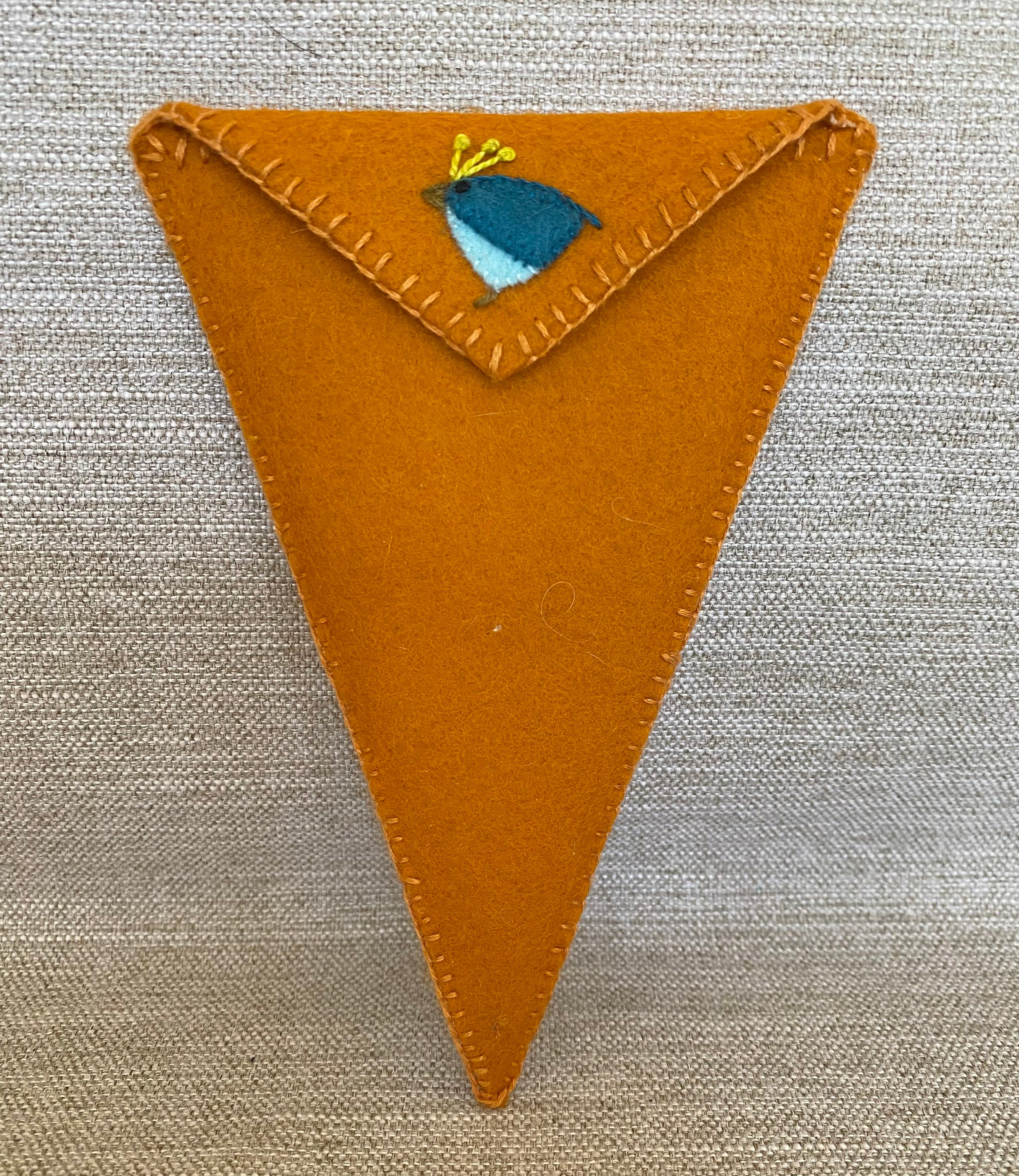 Little Bird Scissor Case PDF Pattern for Hand Embroidery on Wool Felt ...