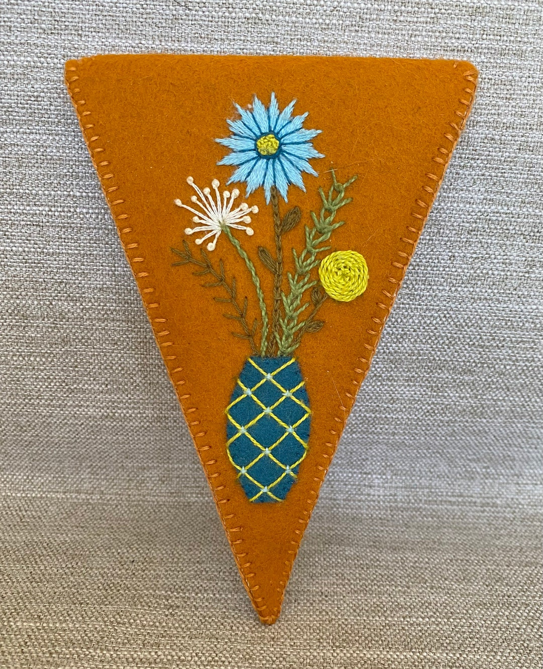 Little Bird Scissor Case PDF Pattern for Hand Embroidery on Wool Felt ...