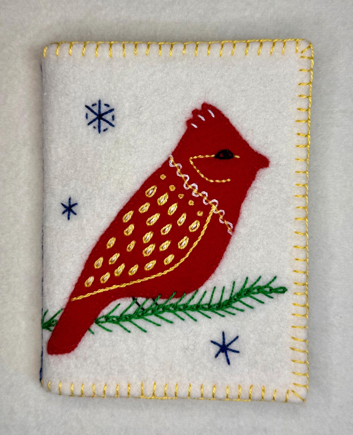Red Bird Needle Book: Wool Felt Appliqué and Embroidery - Etsy Canada