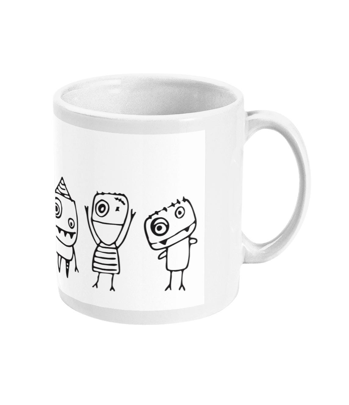 Editable Little Monsters Printable Download for Mugs AI, PNG Dye ...