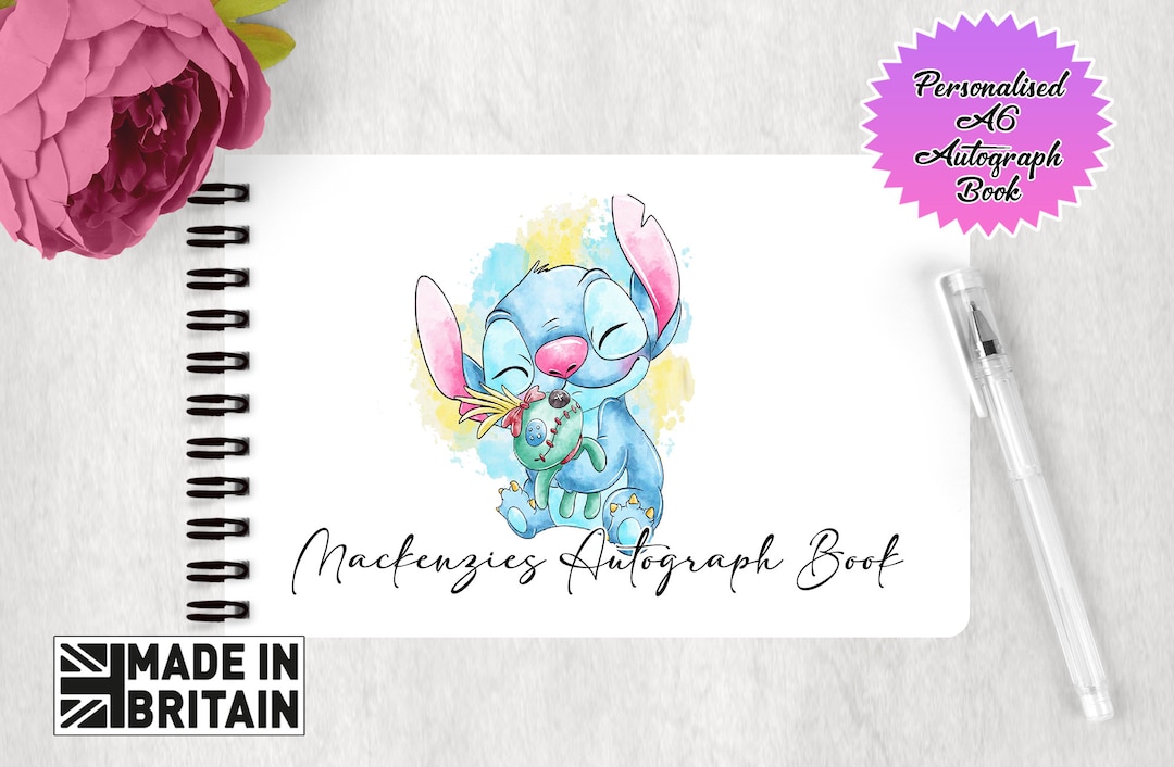 Personalised Disney's Lilo and Stitch Autograph Signature Book - Etsy UK